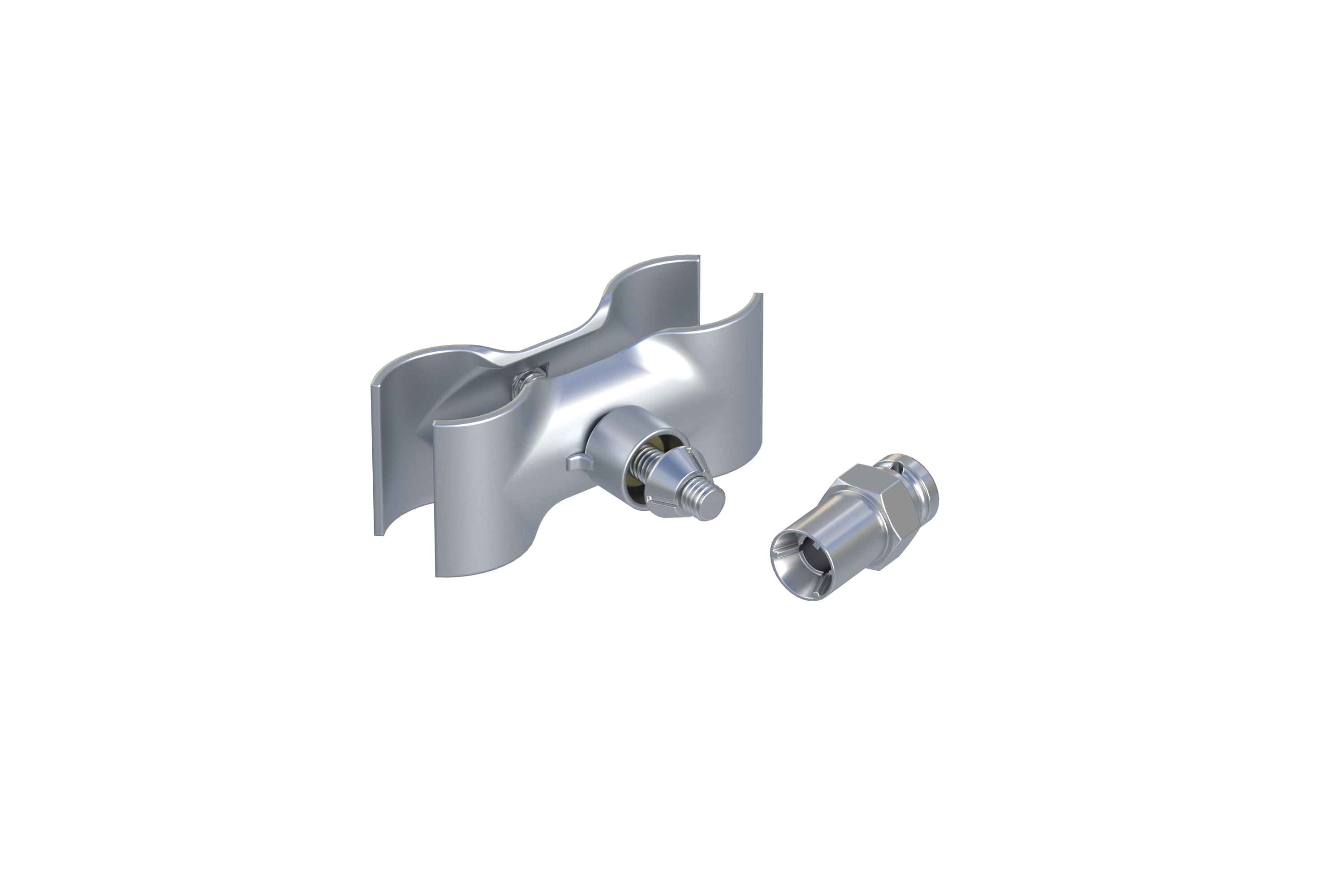 High security coupler to connect Heras temporary fences