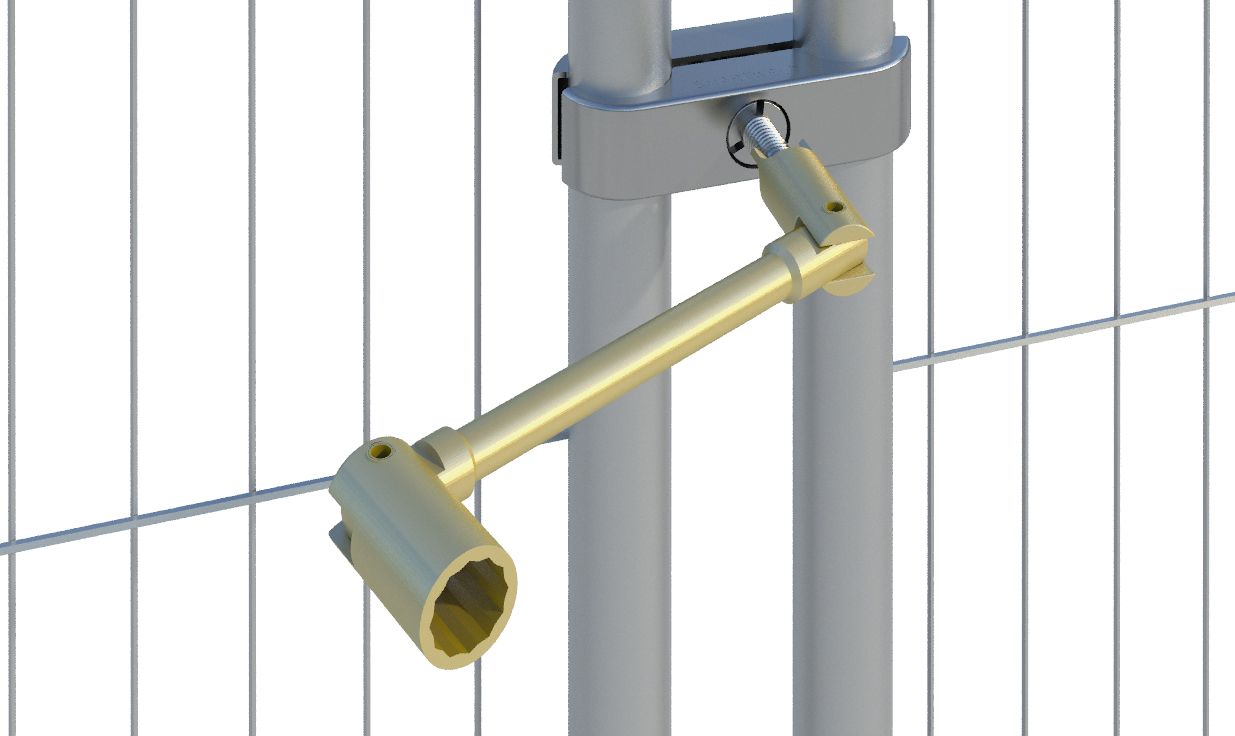 Heras Lockable Spanner Kit to secure couplers