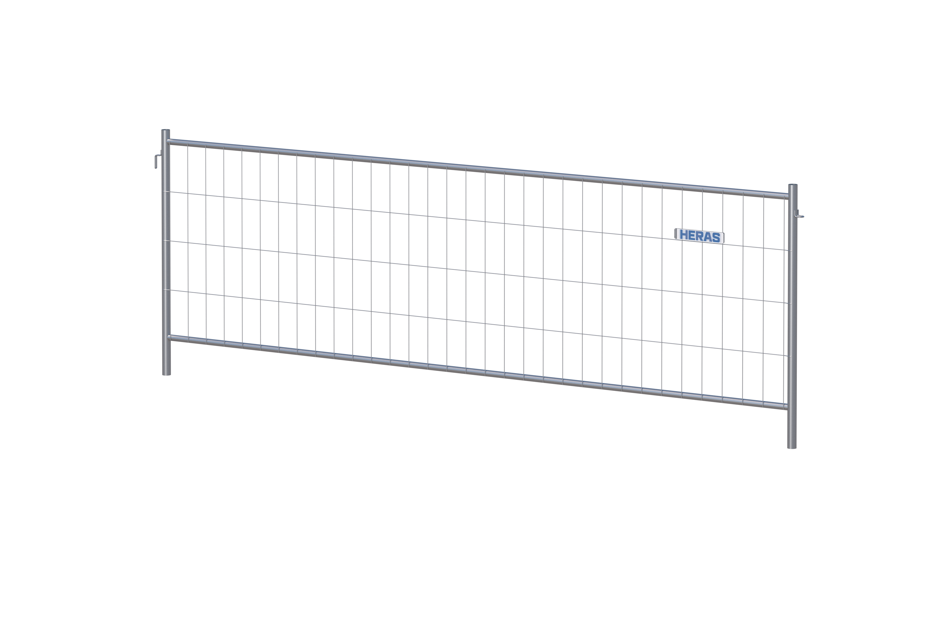 Heras low temporary fence M100 + hook & eye connection