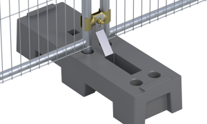 Anti-Lift system for temporary fencing from Heras Mobile