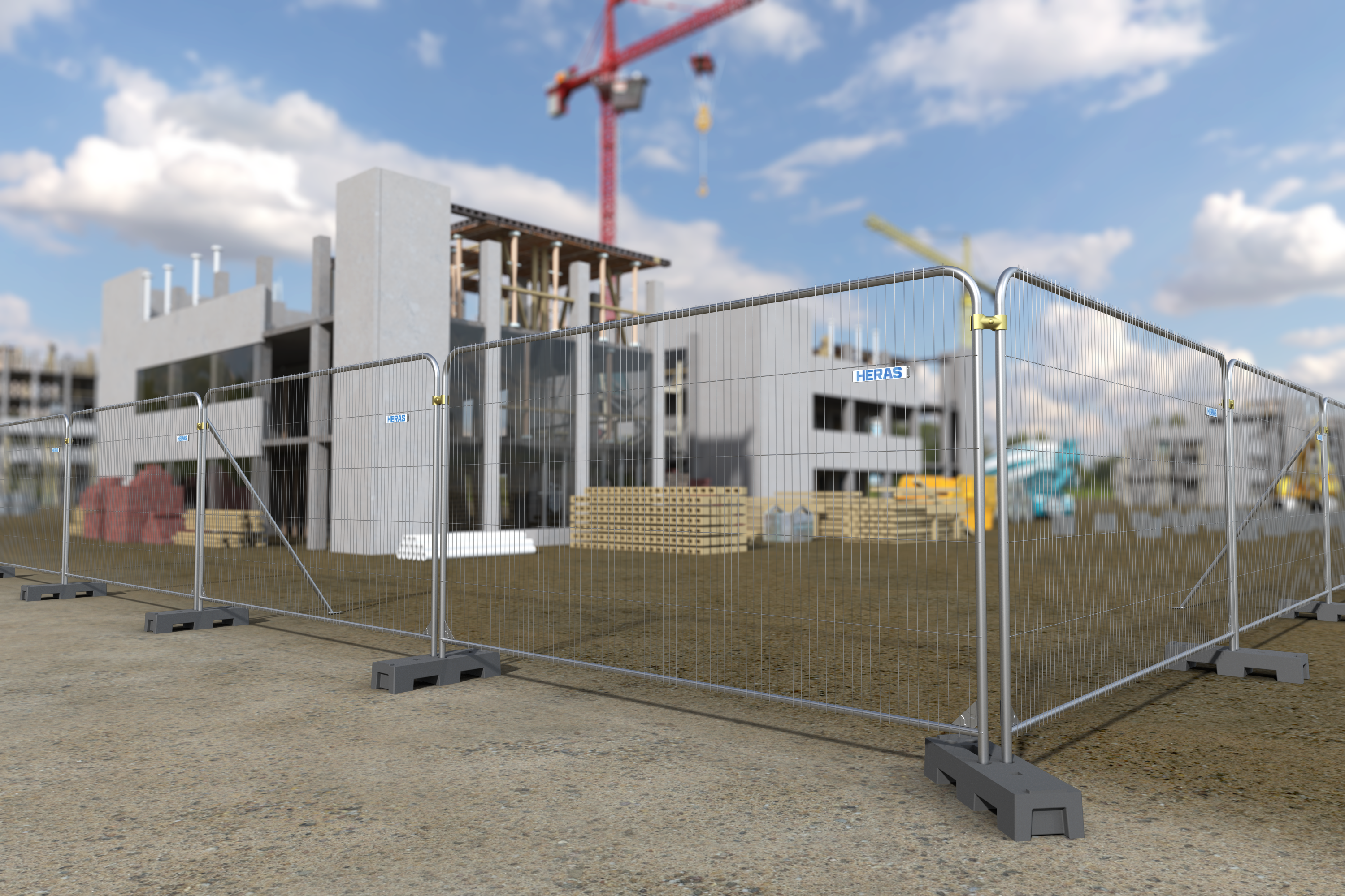 The Anti Climb Round Top temporary fence from Heras Mobile
