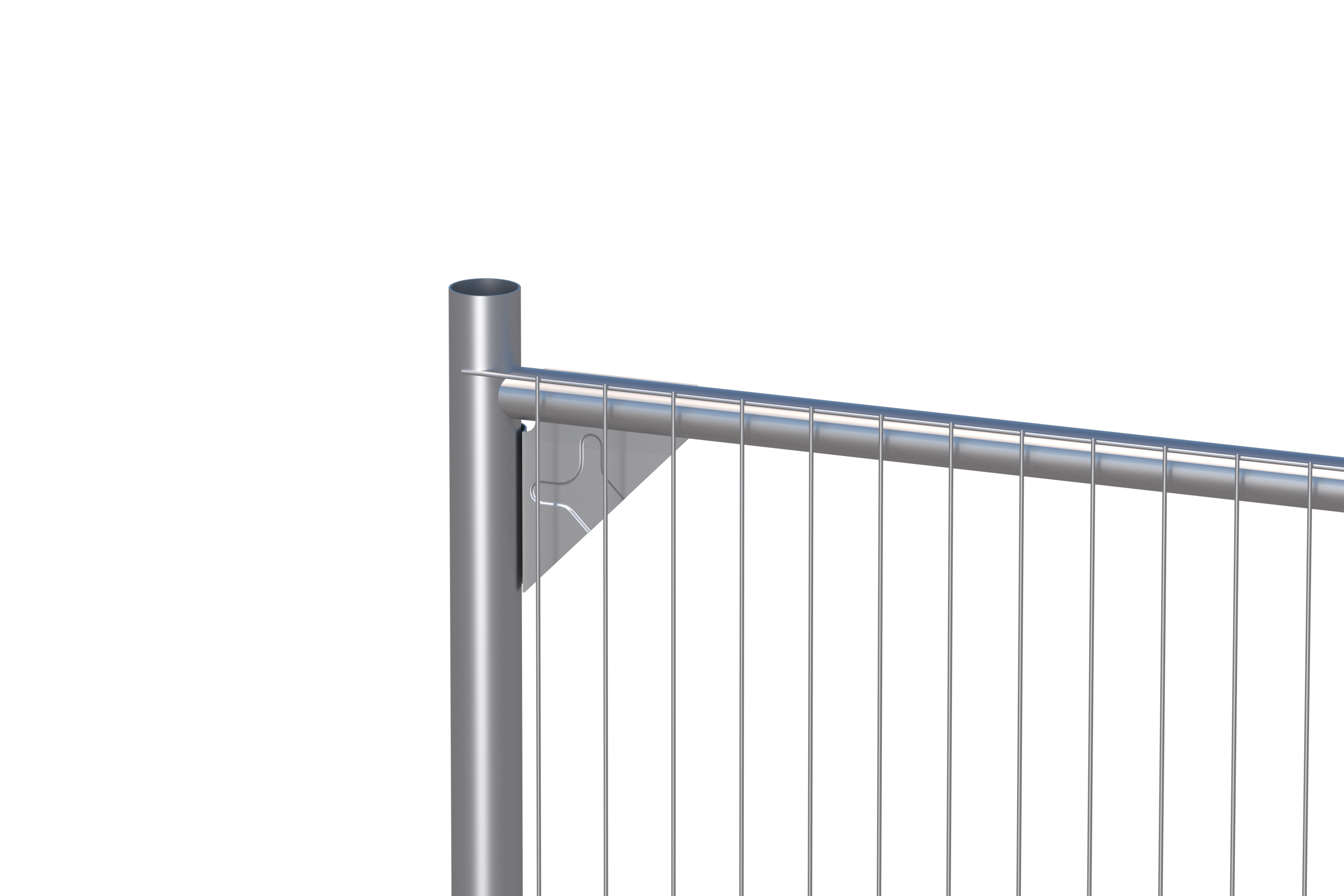 Anti-Climb temporary fence M450 with corner brackets