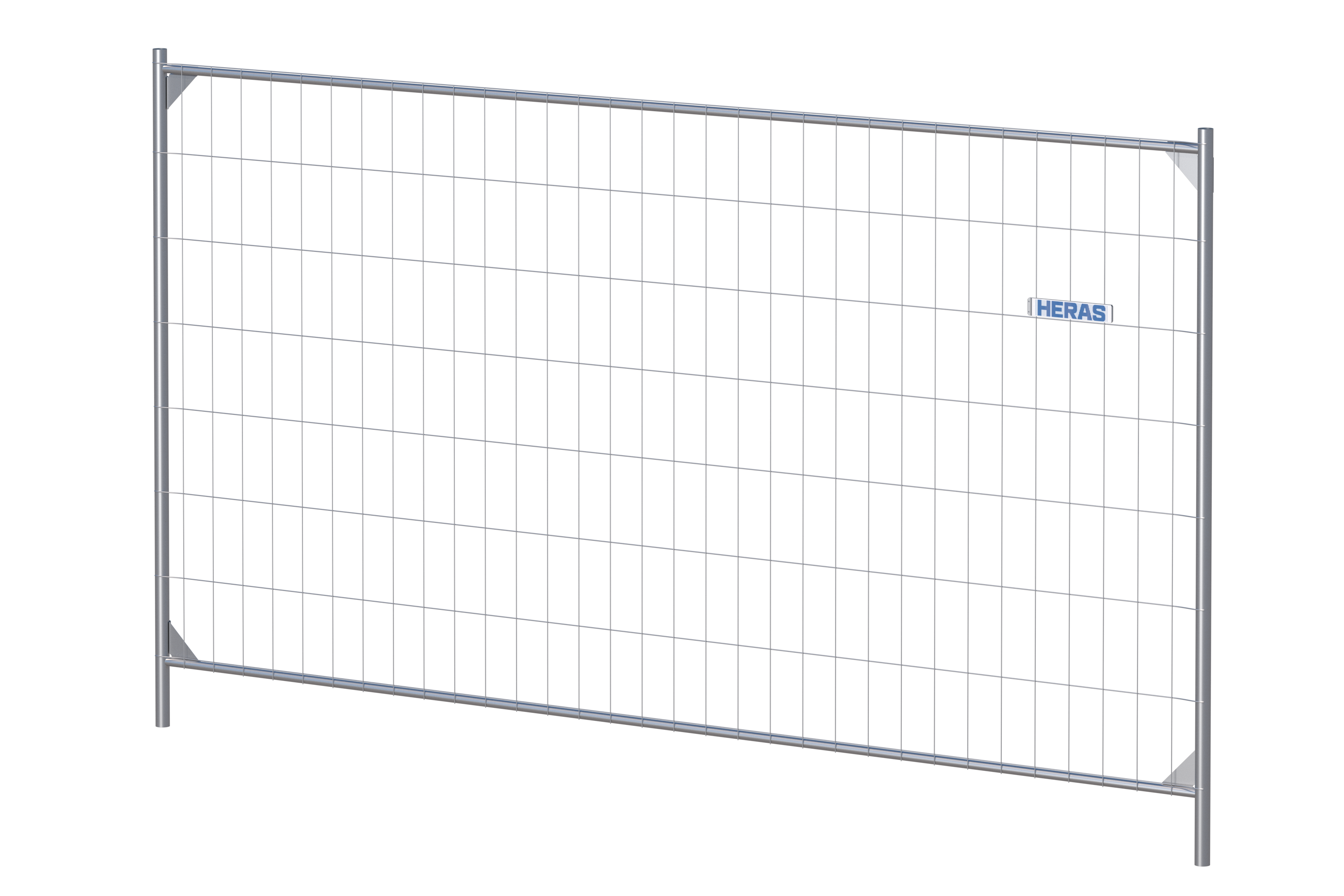 Heras temporary fencing M300 with corner reinforcement