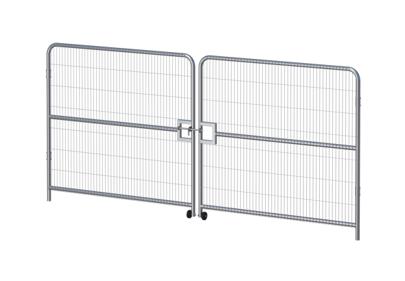 Heras Round Top vehicle gate to grant access to vehicles