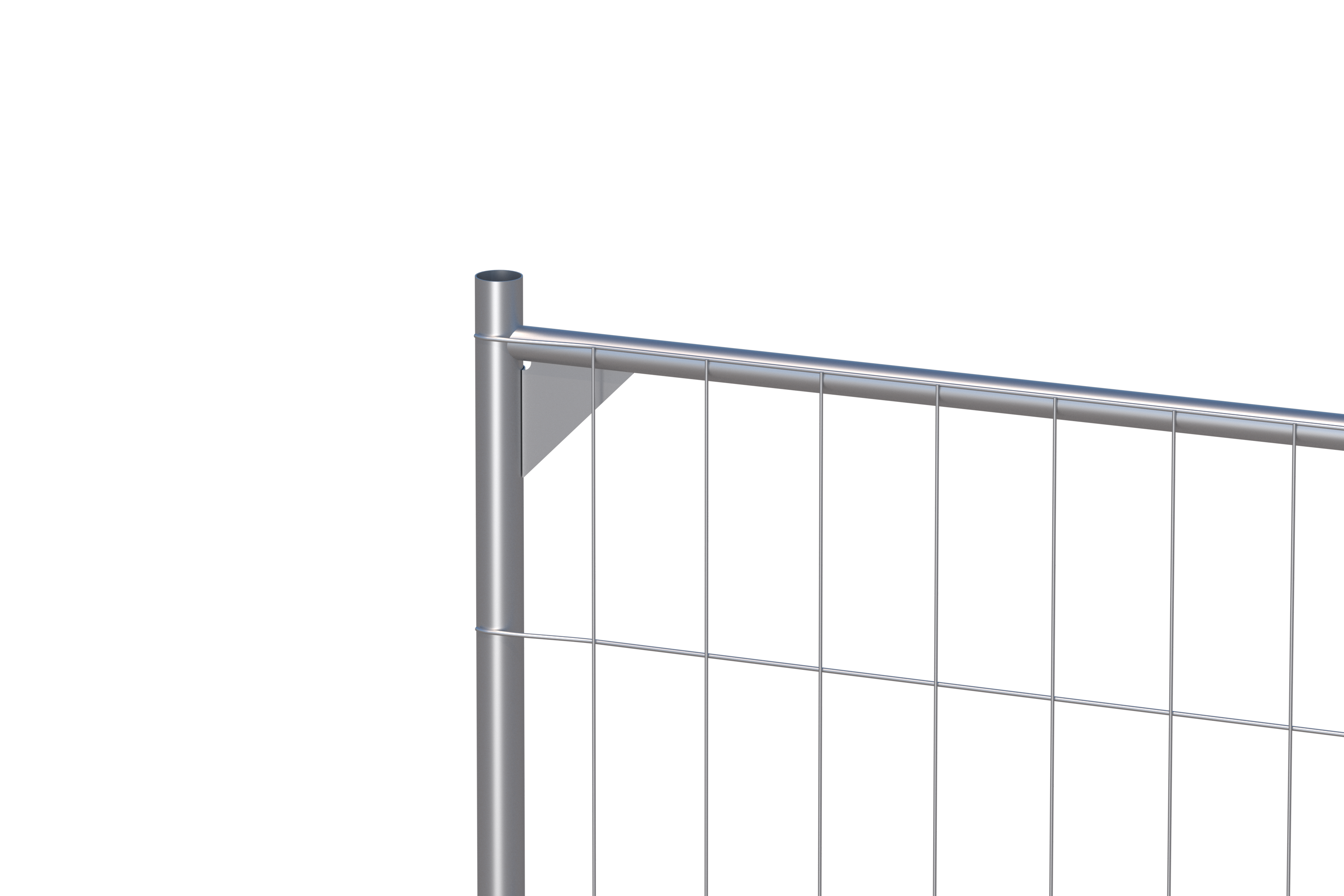 Heras temporary fence M400 with corner brackets