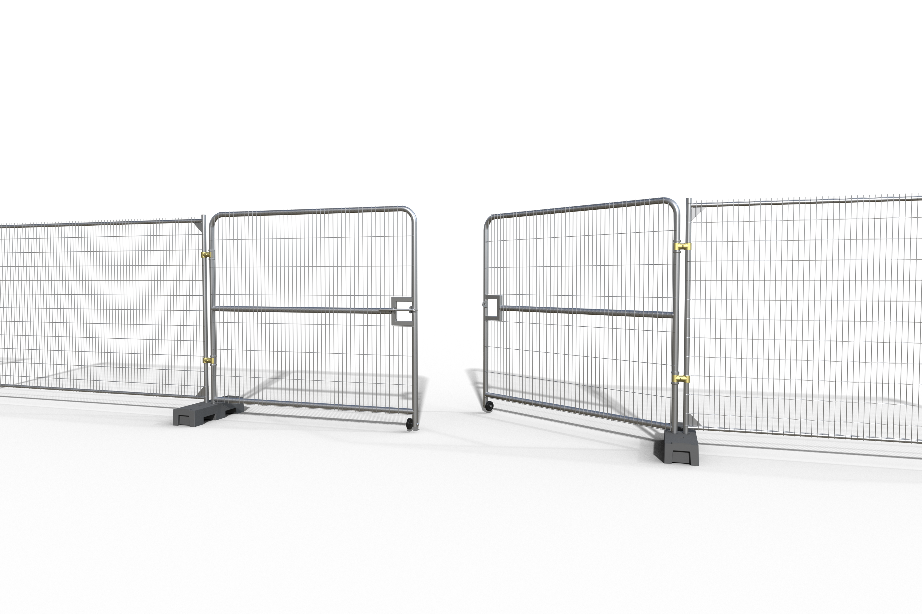 Heras Round Top vehicle gate to grant access to vehicles